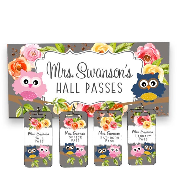 Owl Bathroom Pass