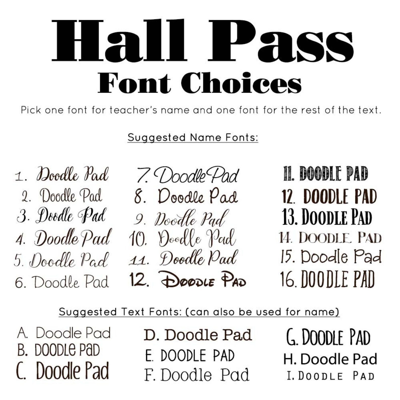 Personalized ART Classroom Decor Hall Passes Sign Teacher - Etsy