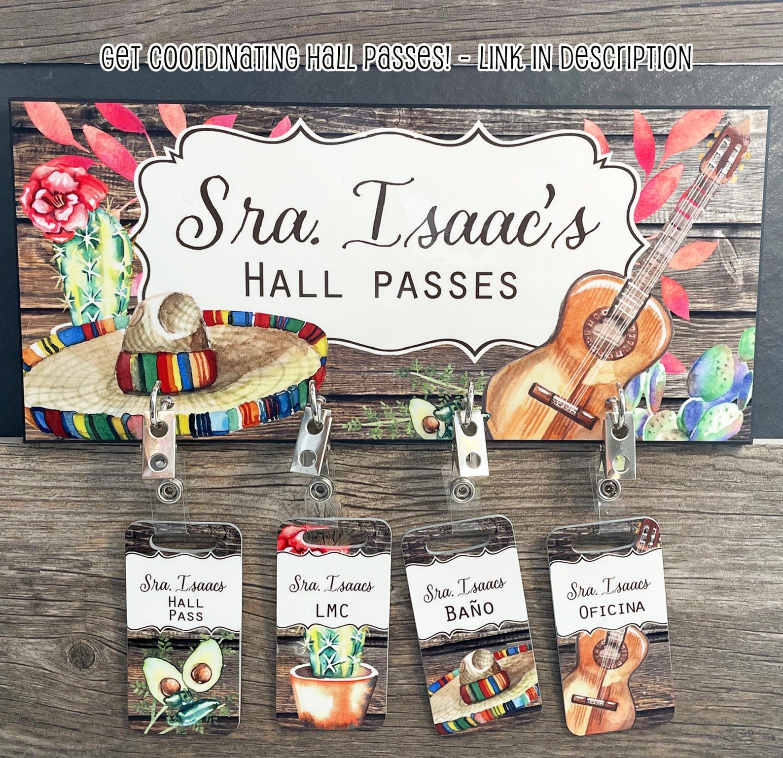 Spanish Classroom Decor, Spanish Teacher Gift, Classroom Door Sign ...