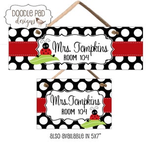 Classroom Door Sign, Ladybug Decor, Lady Bug Door Sign - Etsy