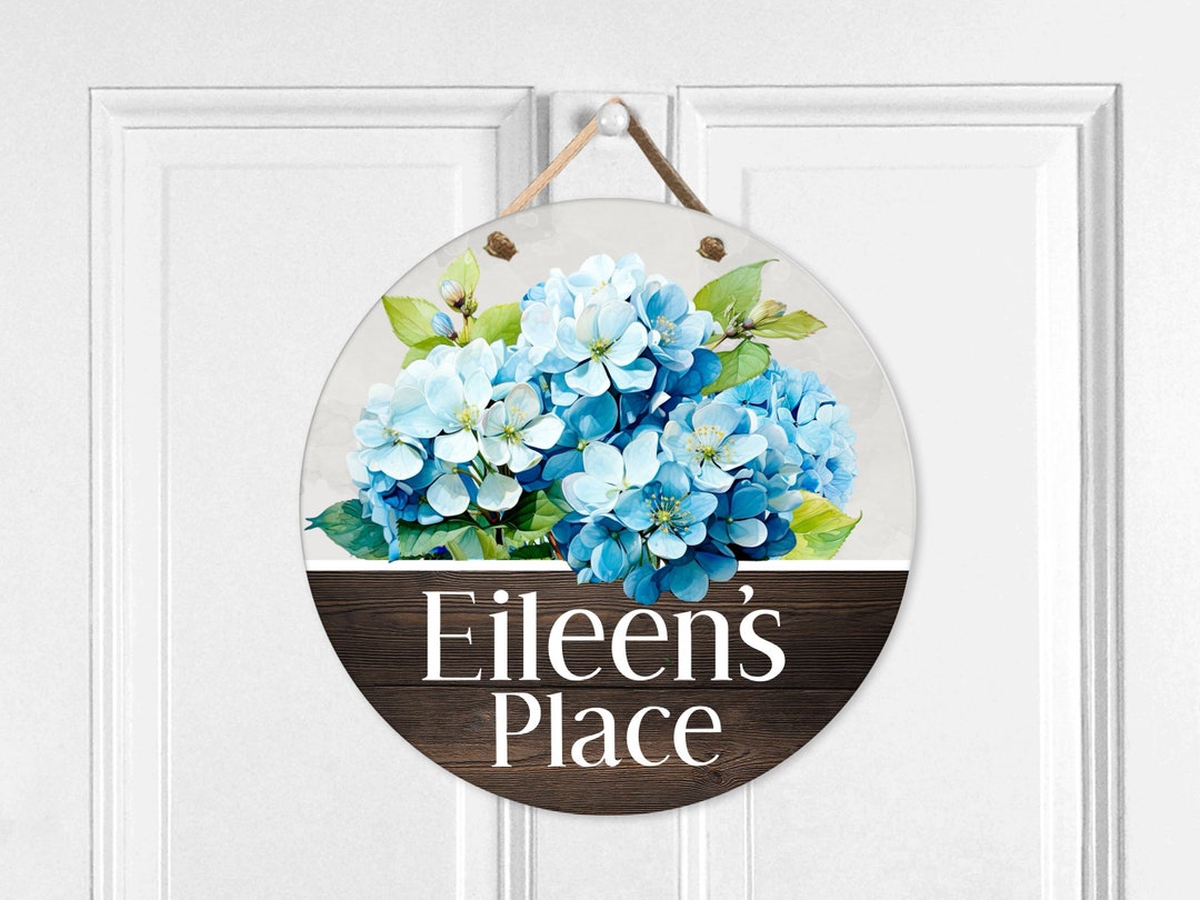 Personalized Round Door Sign for Assisted or Senior Living Apartment ...