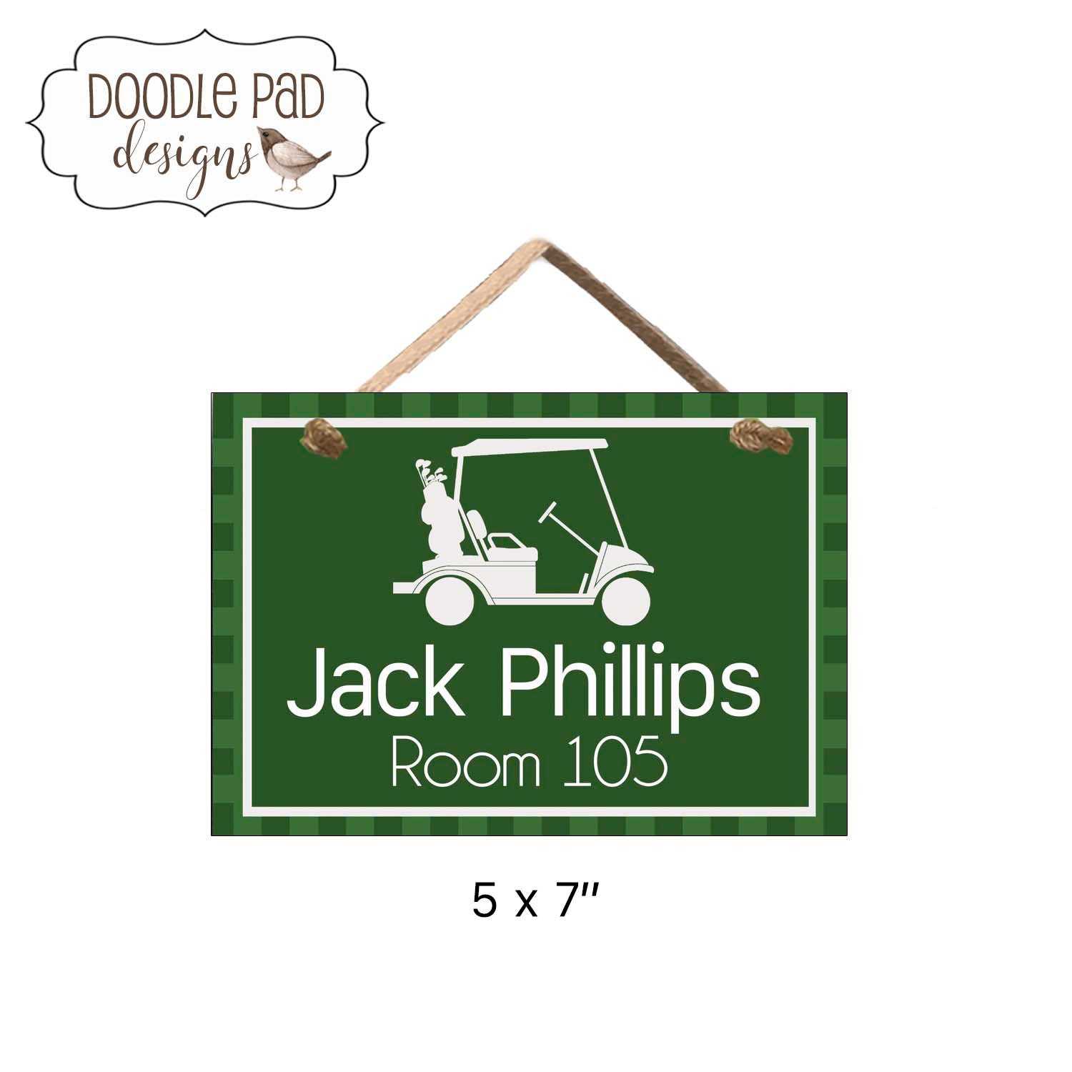 Personalized Door Sign Golf Name Sign Assisted Living Door | Etsy