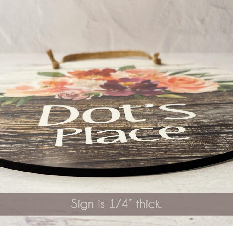 Assisted Living Sign, Personalized Room Door Sign, Floral Nursing Home ...