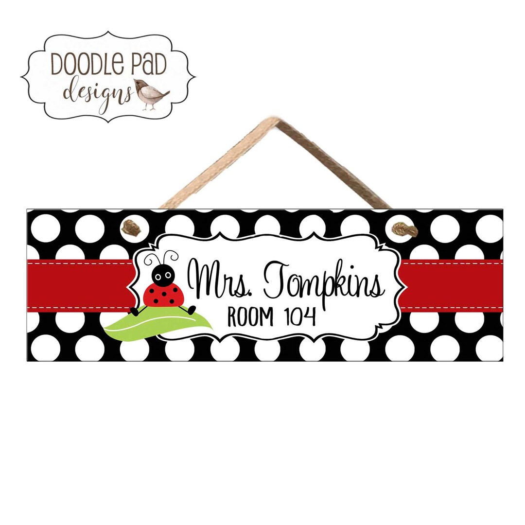 Classroom Door Sign Ladybug Decor Lady Bug Door Sign - Etsy
