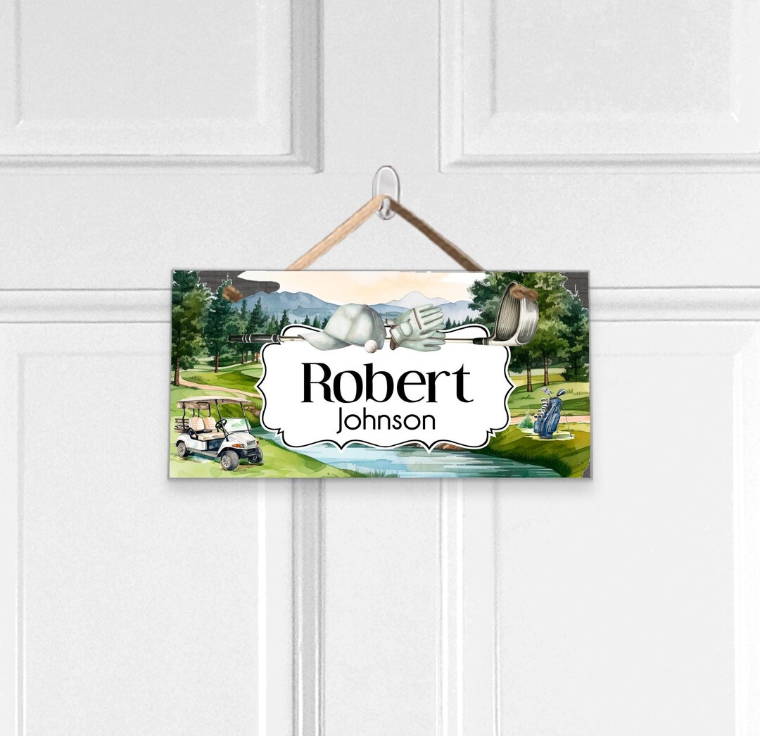 Assisted Living Door Sign, Golf Theme Door Sign, Senior Living Door ...