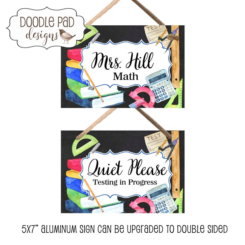 Math Class Door Sign Personalized Teacher Classroom Door Sign - Etsy