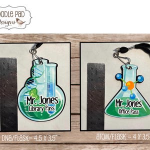 Custom Hall Passes Science Class Bathroom Pass Science Teacher ...