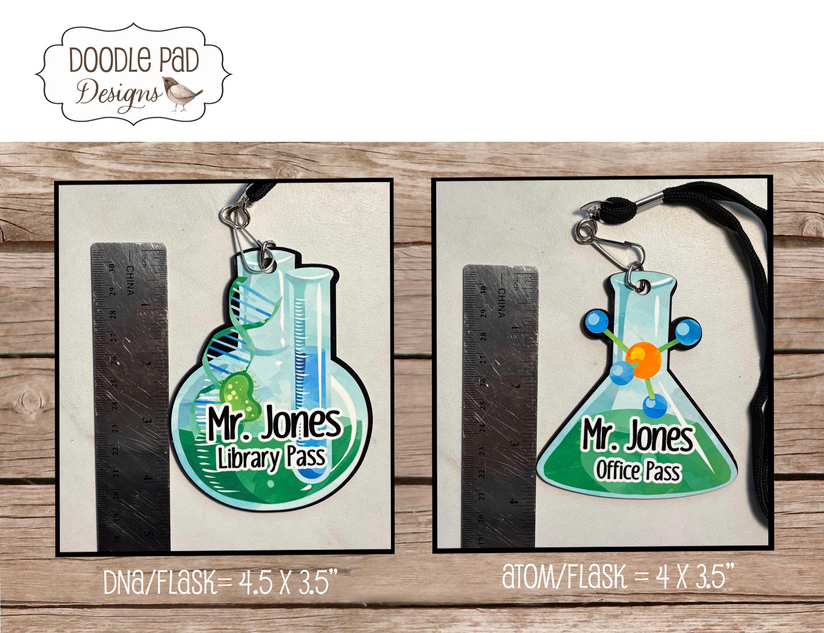 Custom Hall Passes Science Class Bathroom Pass Science Teacher ...