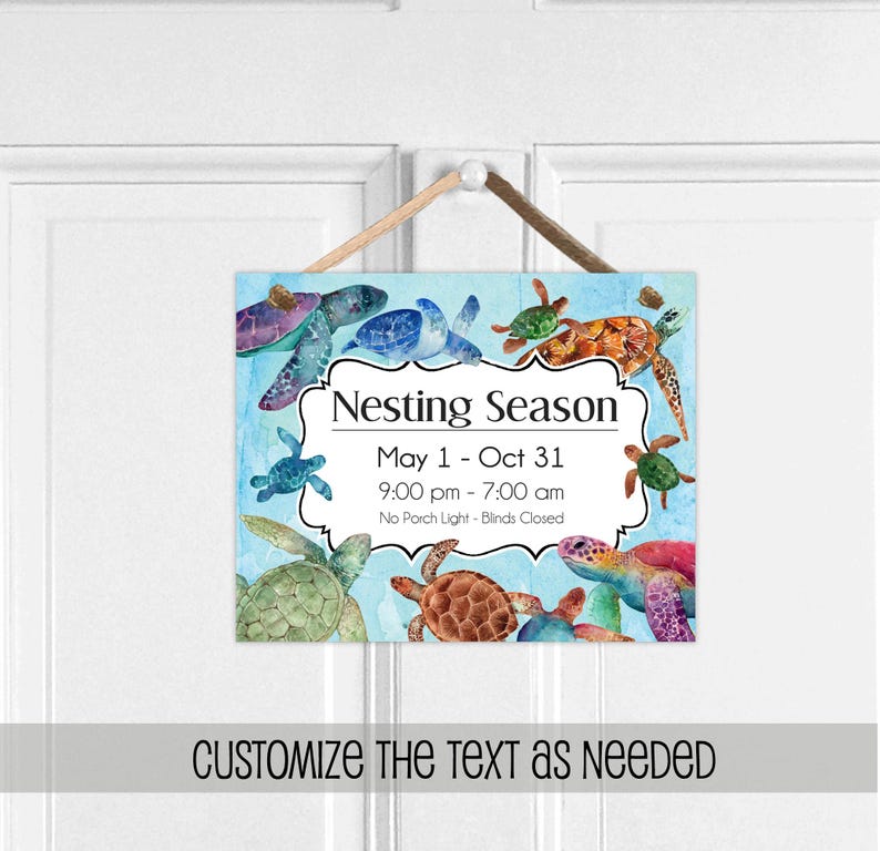 Teacher Door Sign Turtles Classroom Door Hanger Custom Sign Ocean Theme ...