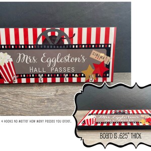 Personalized Classroom Decor, Movie Hall Passes Sign, Teacher Gift ...