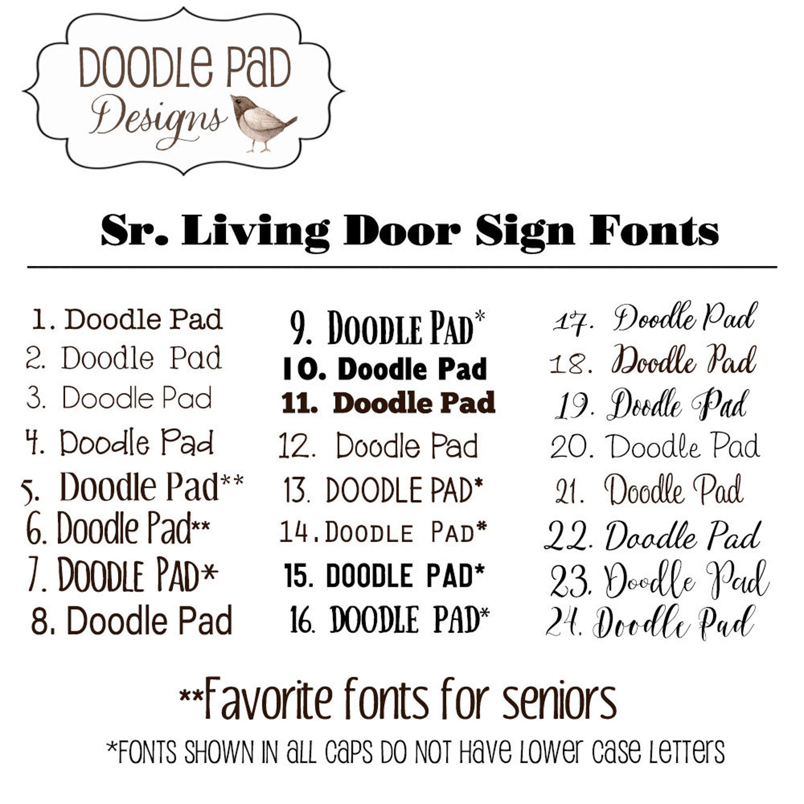 Personalized Round Door Sign for Assisted or Senior Living Apartment ...