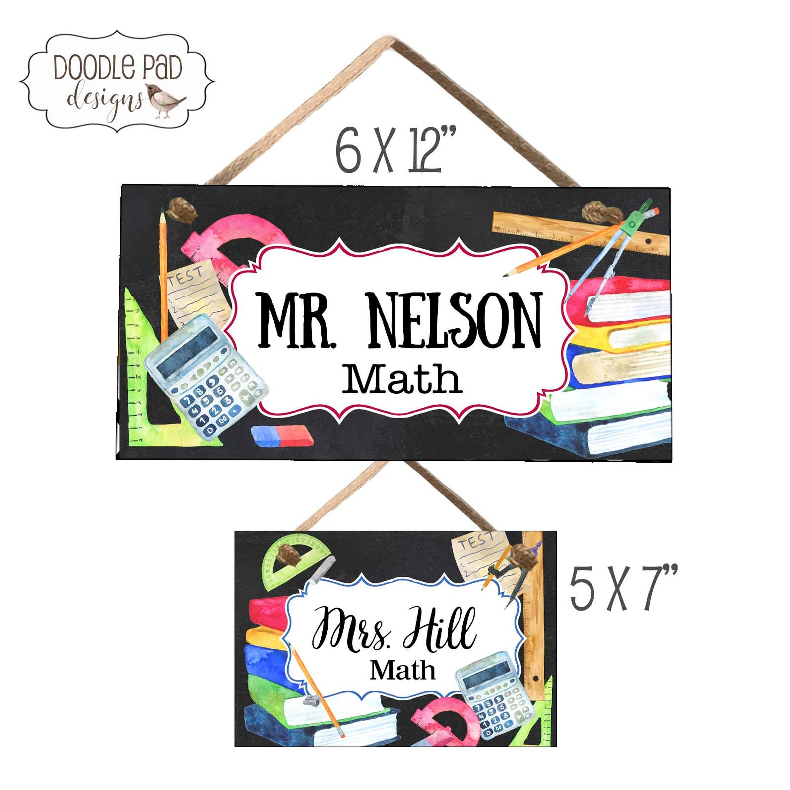 Math Class Door Sign Personalized Teacher Classroom Door Sign - Etsy
