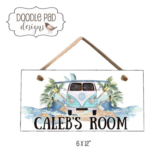 Surfing Door Sign Kids Room Sign Beach Ocean Room Decor - Etsy