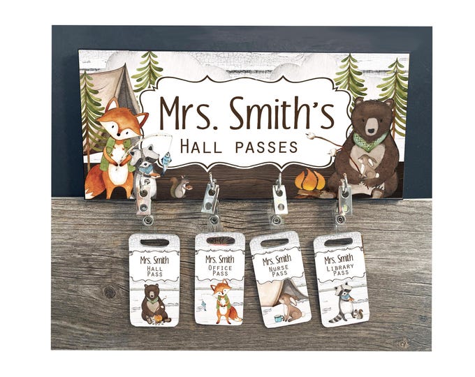 Editable Woodland Animal Name Tags: Printable Classroom Decor (digital ...