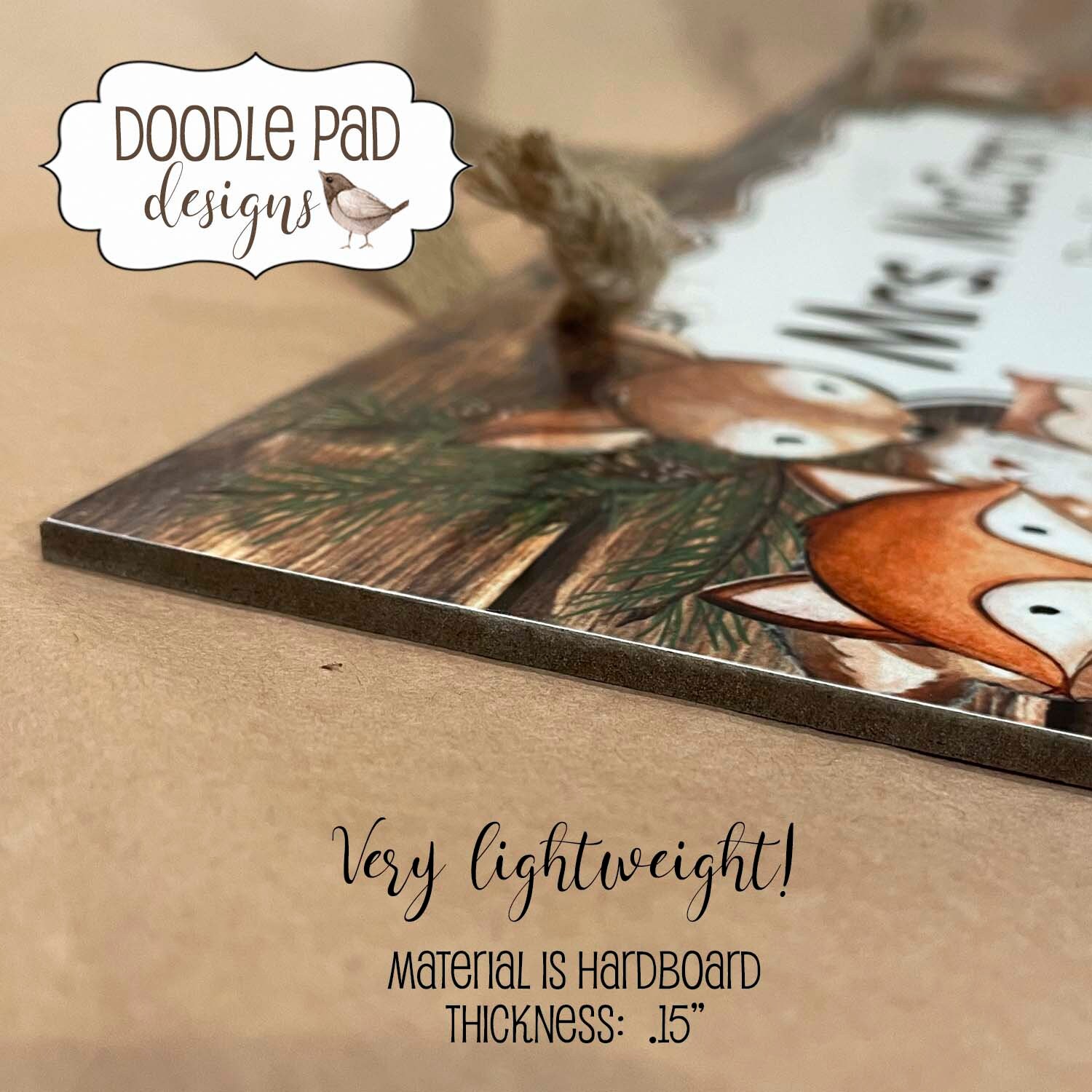 Woodland Animals Classroom Door Sign Personalized Teacher | Etsy