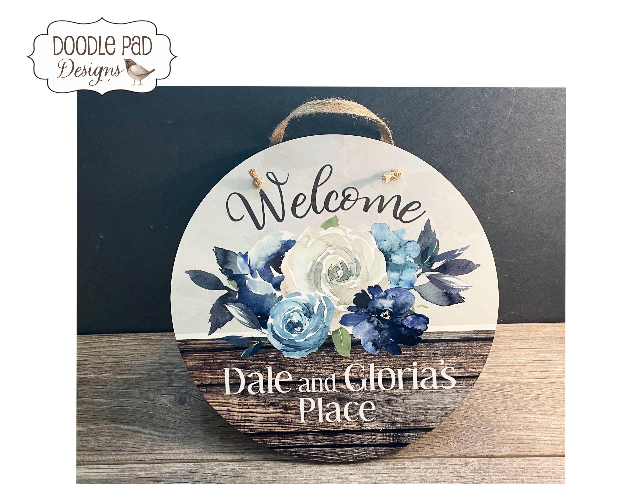 Personalized Round Door Sign for Assisted or Senior Living Apartment ...