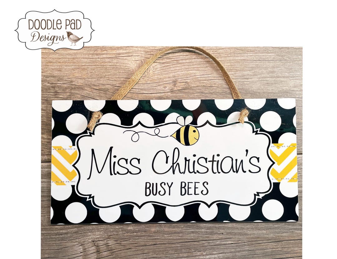Classroom Door Sign, Bee Decor, Bumble Bee Door Sign - Etsy