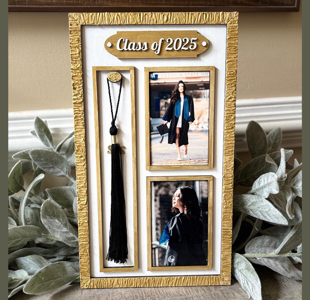 Graduation Gift Picture Frame Class of 2025 Graduation Decor Tassel ...