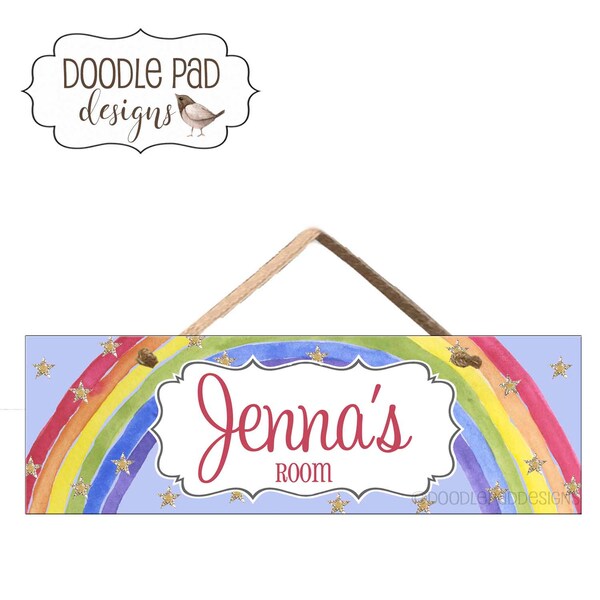 Rainbow Name Sign - Etsy