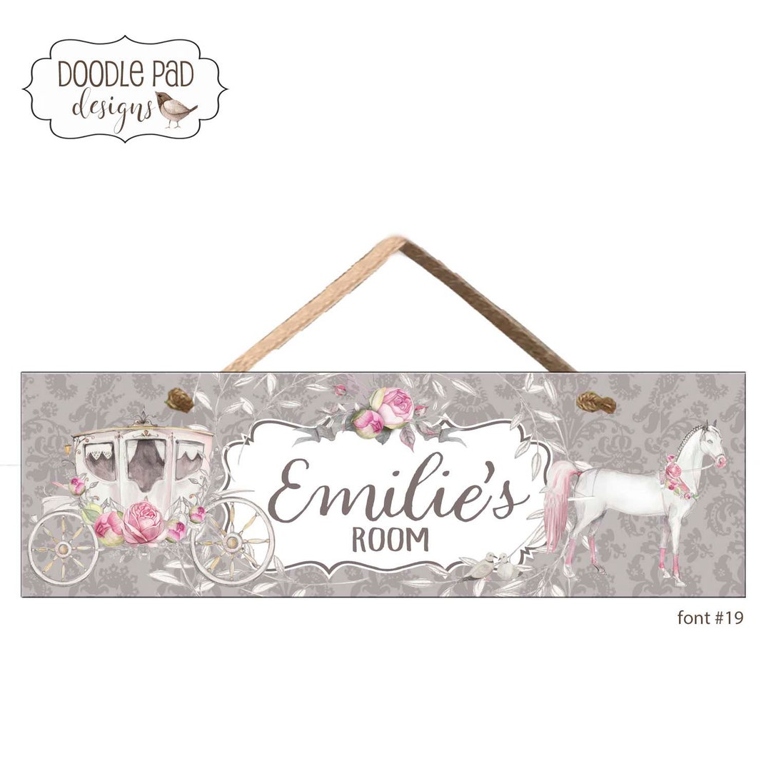 Princess Door Sign, Nursery Door Sign, Kids Door Decor, Personalized ...