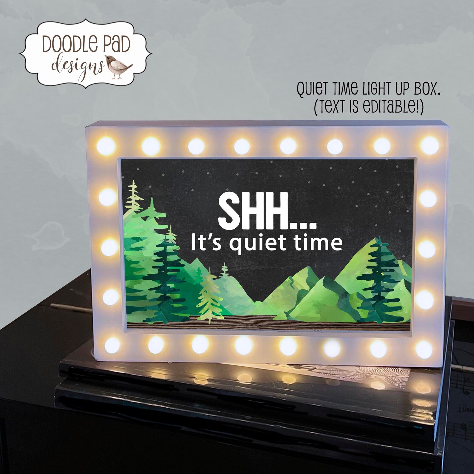 Mountain Themed Classroom Decor Lighted Box Sign Teacher - Etsy