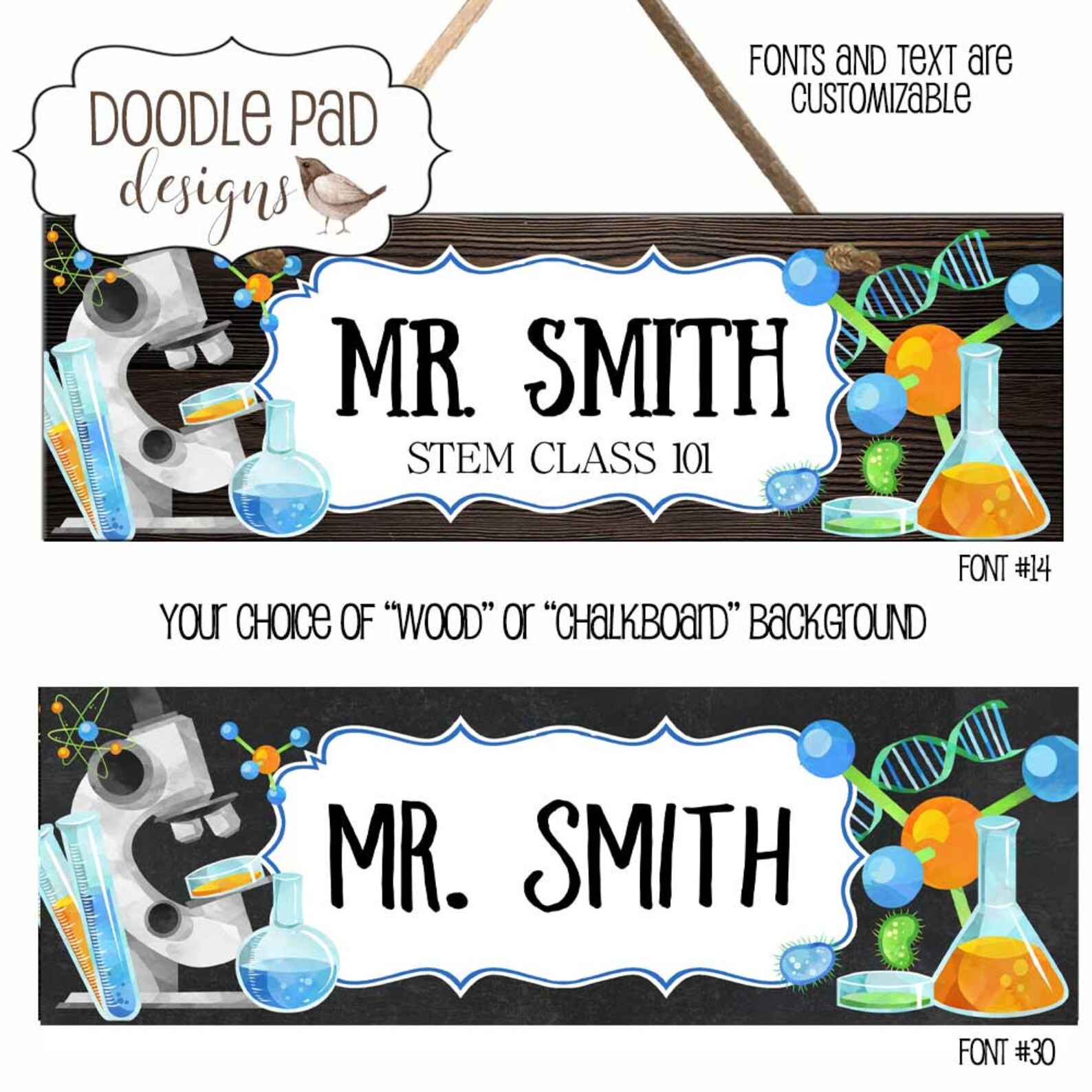 Science Class Door Sign, Personalized Teacher Classroom Door Sign - Etsy