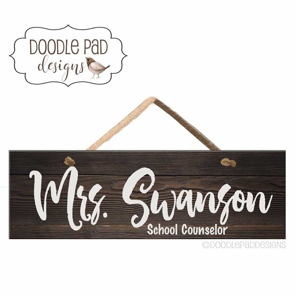 Personalized Classroom Decor Door Sign Faux Wood Farmhouse | Etsy