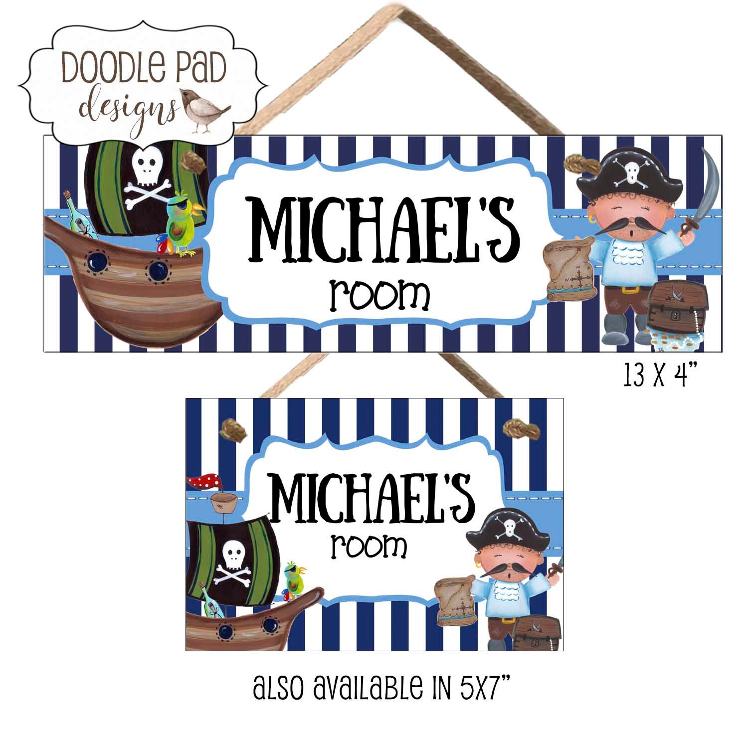 Pirate Door Sign Nursery Door Sign Kids Door Decor | Etsy