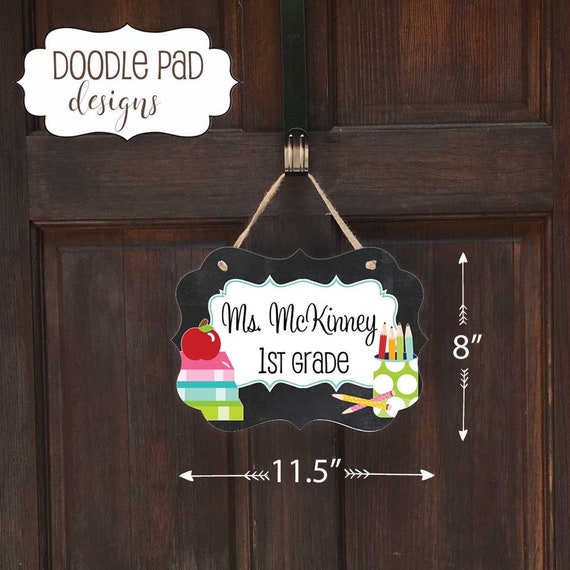 Home & Living Signs Classroom Door Sign Chalkboard Classroom Decor ...