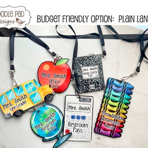 Personalized Hall Passes for Teachers, Teacher Appreciation Gift, Laser ...