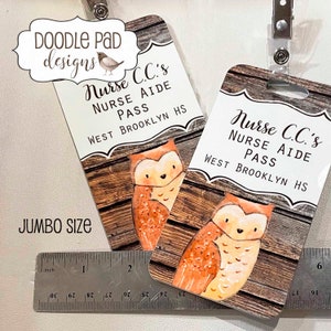 Personalized Woodland Animals Hall Passes, Fox and Bear Hall Passes ...