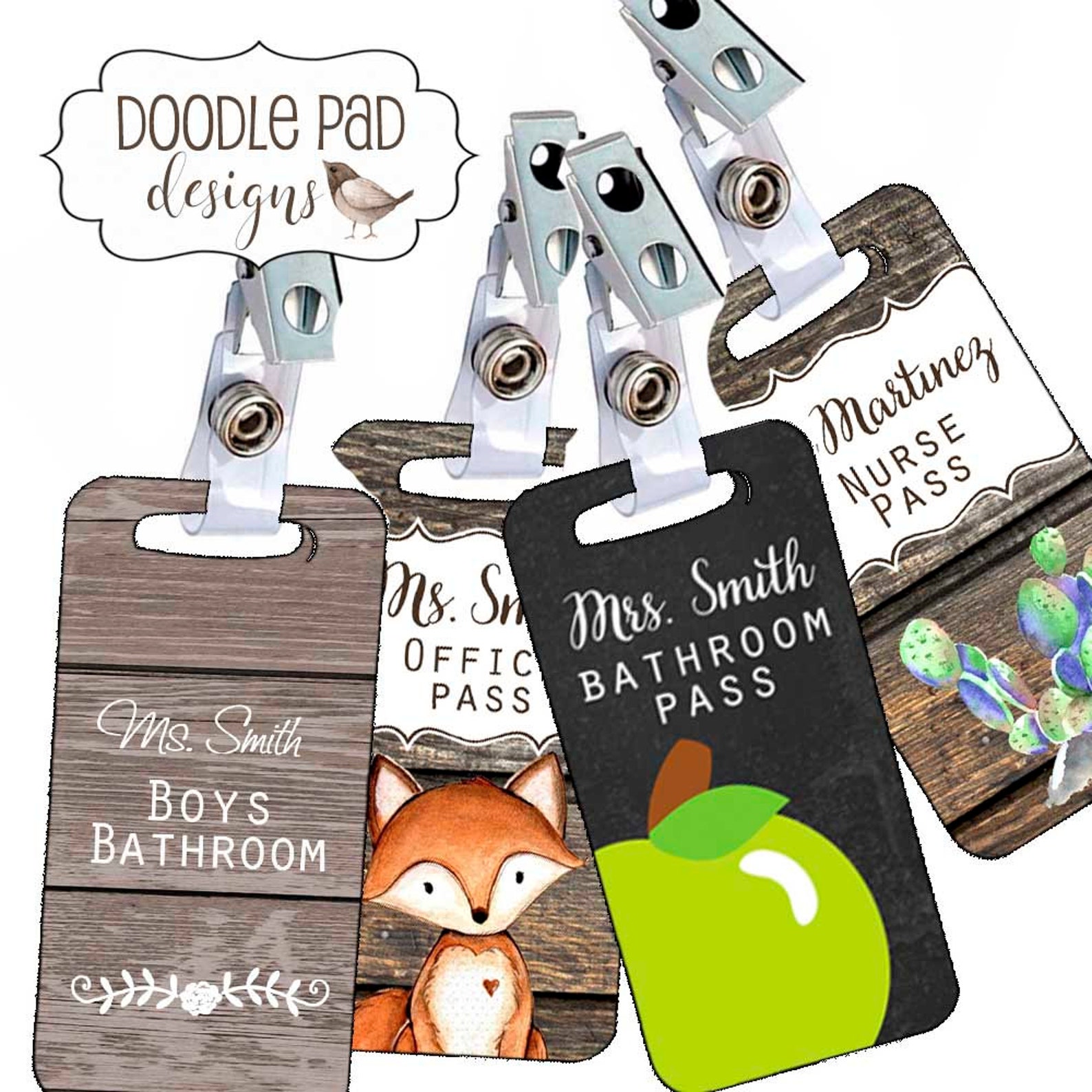 Personalized Hall Passes Add-on Hall Passes Various Themes - Etsy