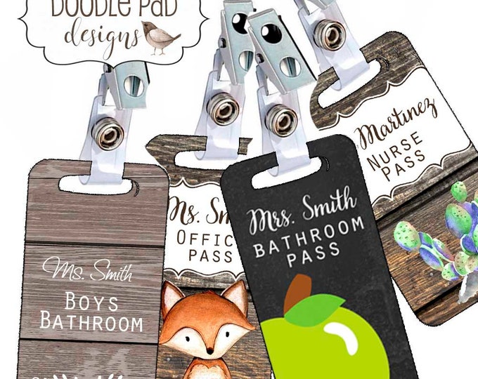 Classroom Hall Passes, Hall Pass, Teacher Gift, Classroom Gift, Gift ...