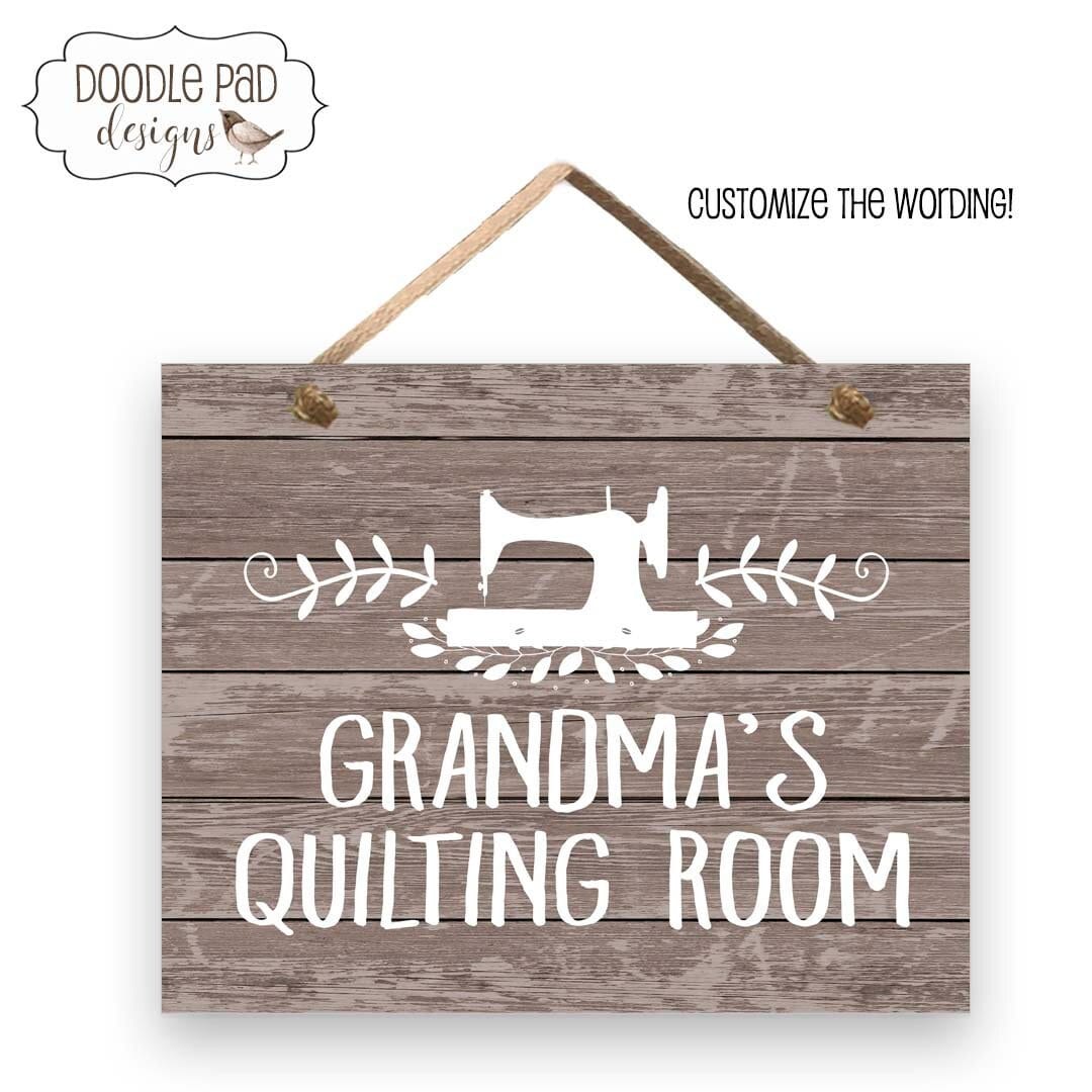 Sewing Room Door Sign, Craft Room Sign, Quilting Room Decor - Etsy