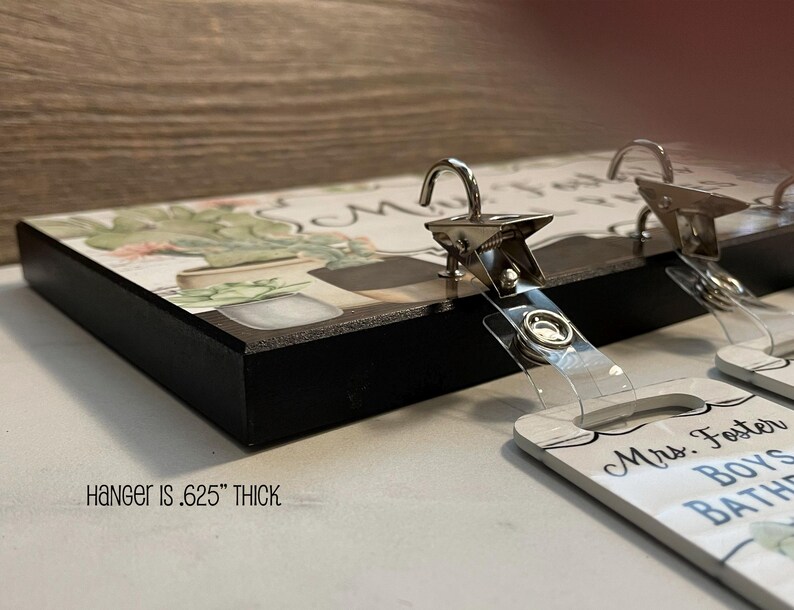 Hall Passes Cactus Classroom Theme Custom Hall Pass Hanger Personalized ...