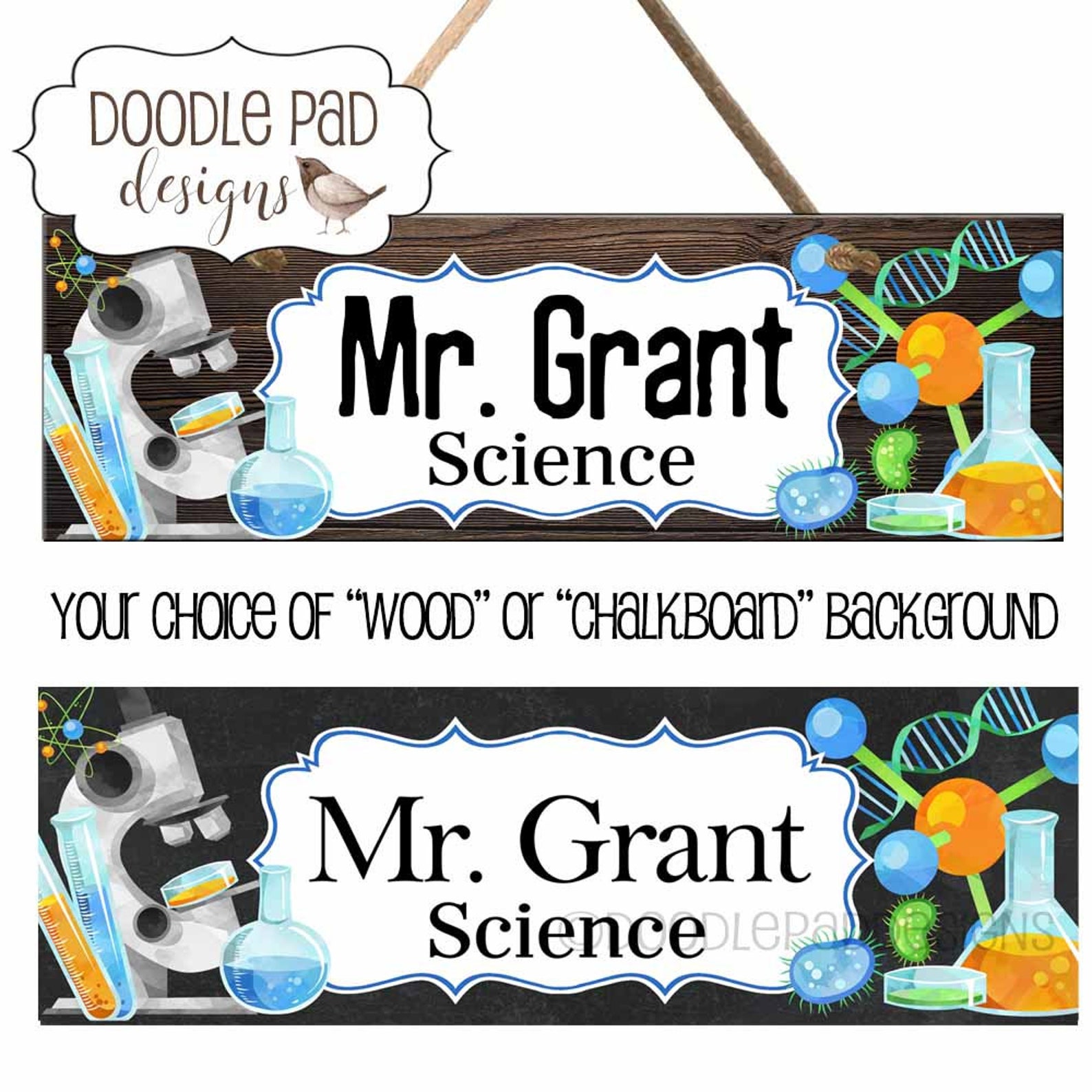 Science Class Door Sign Personalized Teacher Classroom Door - Etsy