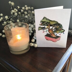 Japanese Bonsai Christmas Tree With Holiday Lights Recycled Paper ...