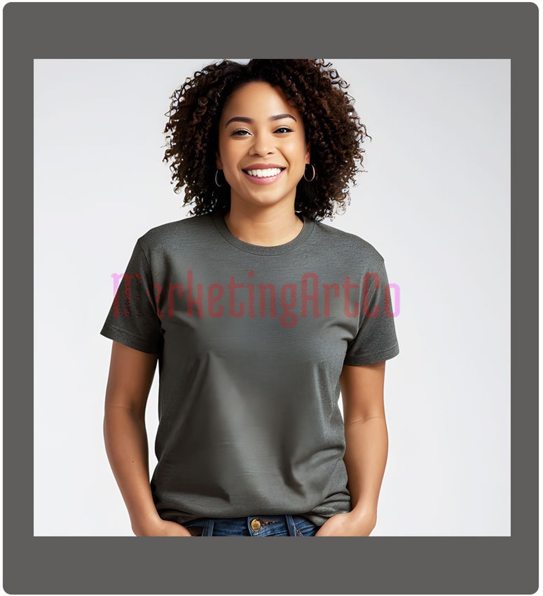 Tweed T-shirt Gildan 5000 Mockup, DIGITAL PRODUCT - Etsy