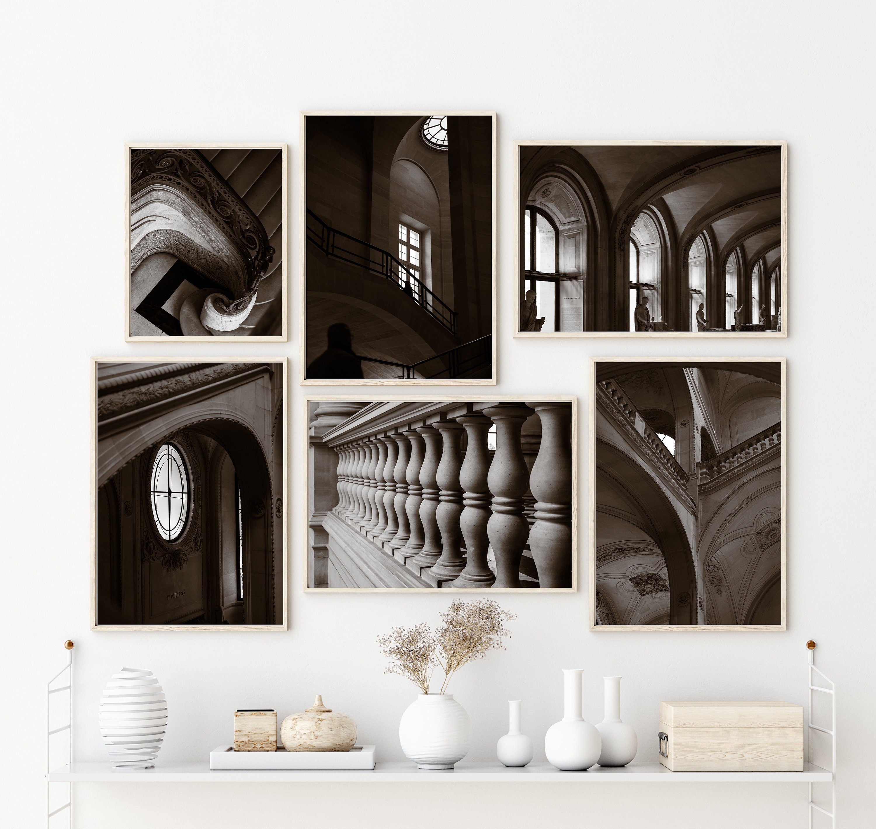 Paris Medieval Castle Photo Collage, Renaissance Architecture Wall ...