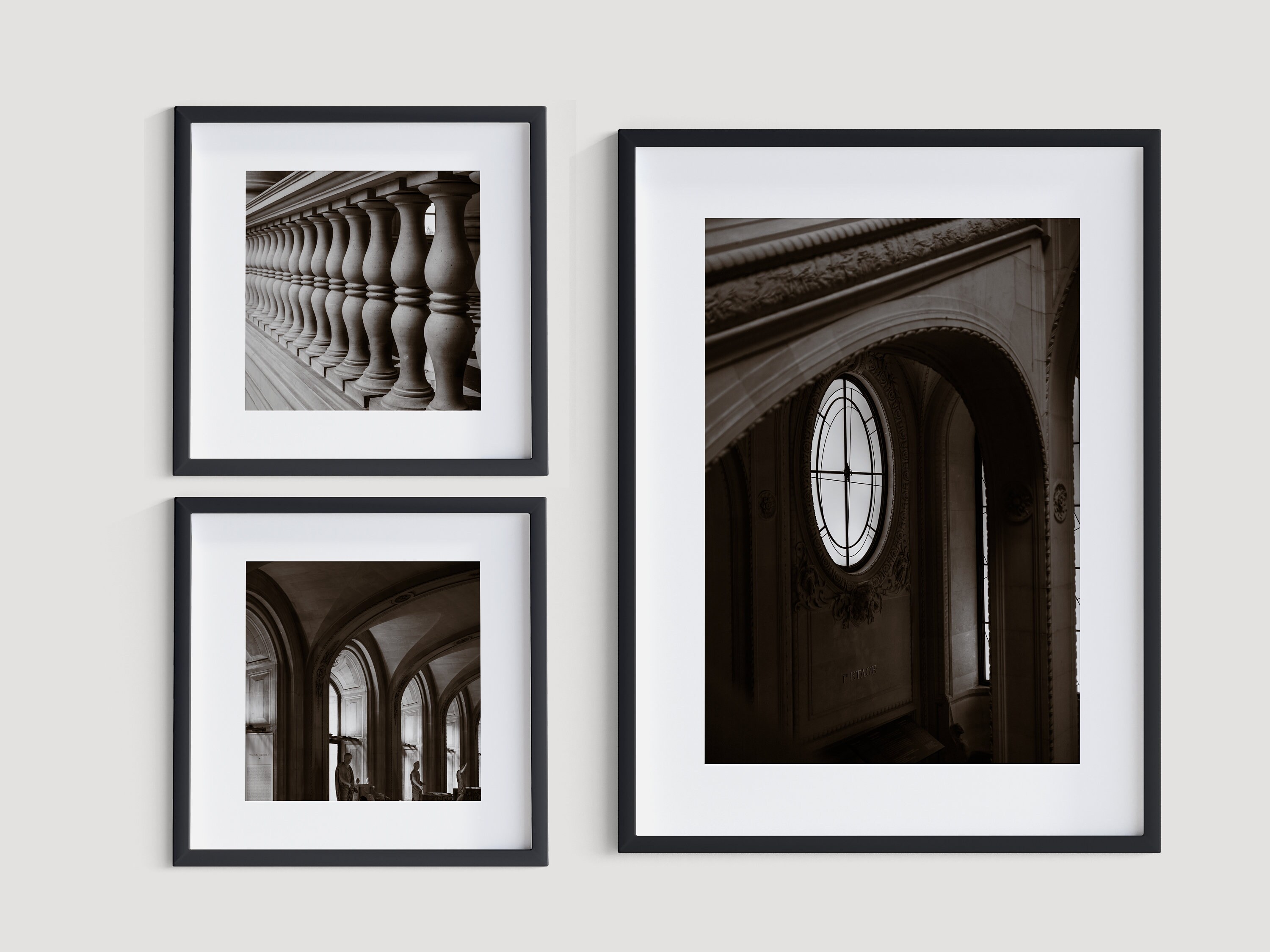 Paris Medieval Castle Photo Collage, Renaissance Architecture Wall ...