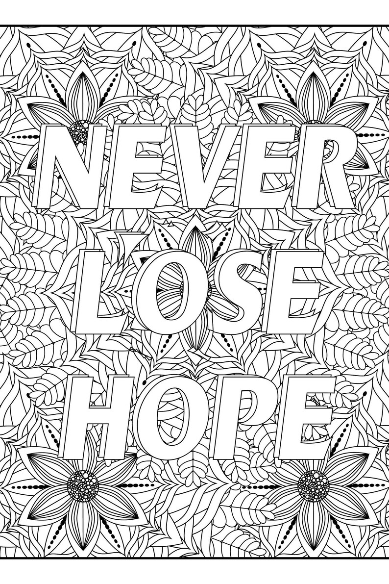 PNG, SVG, Adult Coloring Pages, Cursing, Swear Words Printable, Stress ...