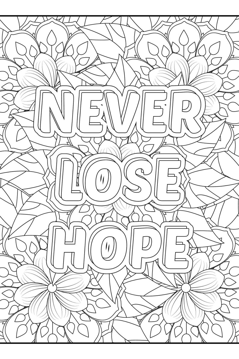 PNG, SVG, Adult Coloring Pages, Cursing, Swear Words Printable, Stress ...