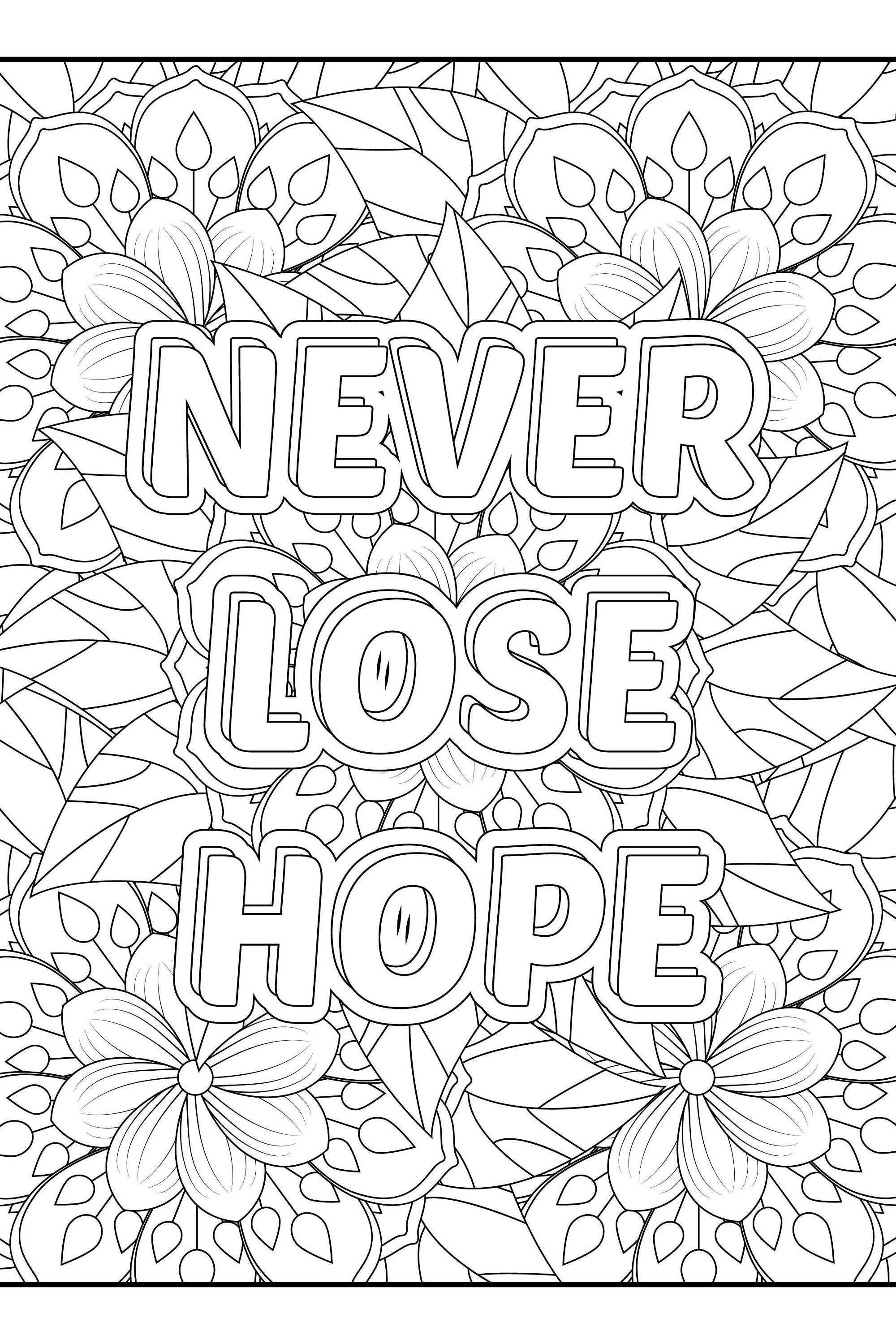 PNG, SVG, Adult Coloring Pages, Cursing, Swear Words Printable, Stress ...