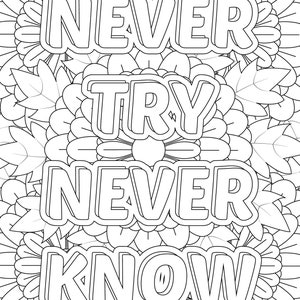 PNG, SVG, Adult Coloring Pages, Cursing, Swear Words Printable, Stress ...