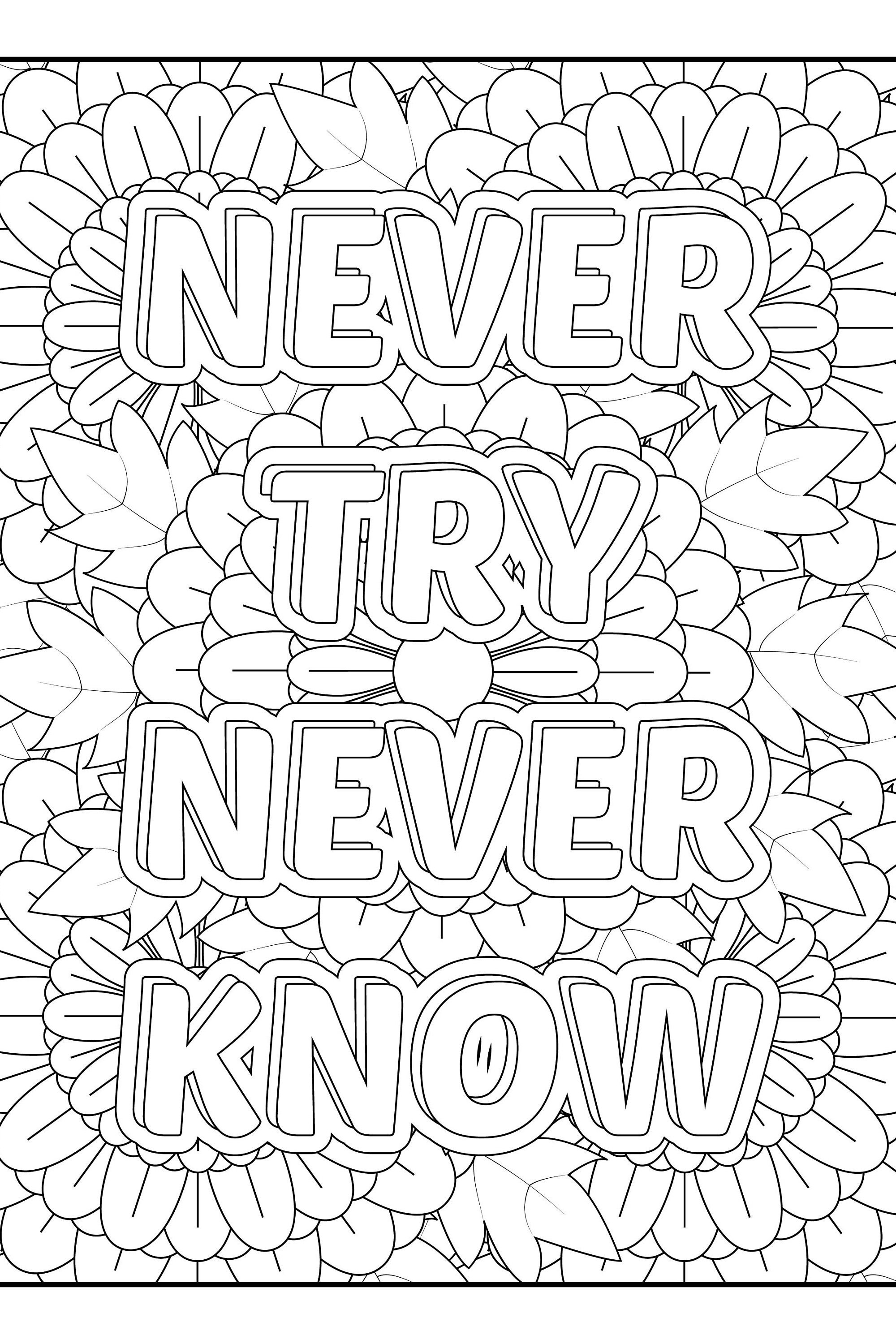 PNG, SVG, Adult Coloring Pages, Cursing, Swear Words Printable, Stress ...