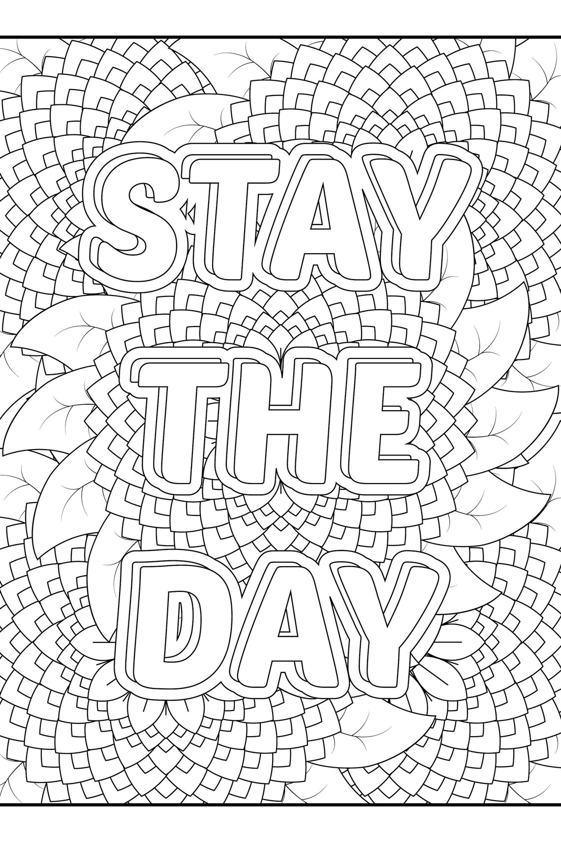 PNG, SVG, Adult Coloring Pages, Cursing, Swear Words Printable, Stress ...