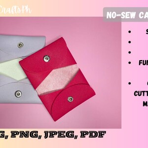 No-sew Card Holder | DIY Faux Leather Crafts | Cricut-made | Stitchless ...