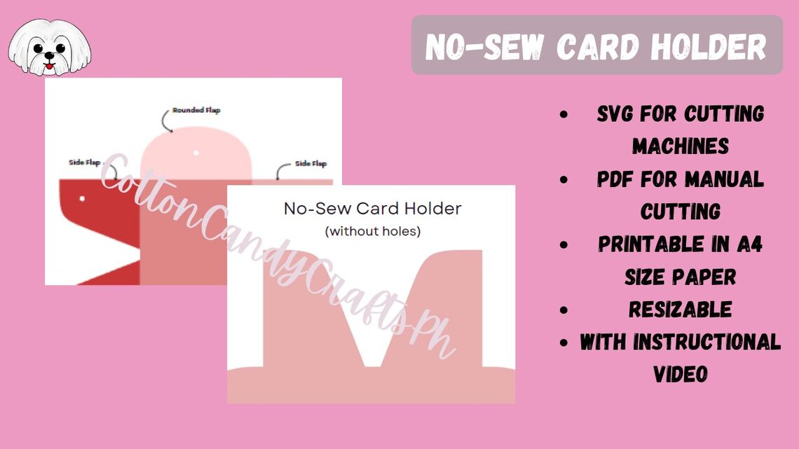 No-sew Card Holder | DIY Faux Leather Crafts | Cricut-made | Stitchless ...