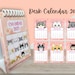 Cat Calendar 2025, Calendar 2025, Printable Desk Calendar, Mini ...