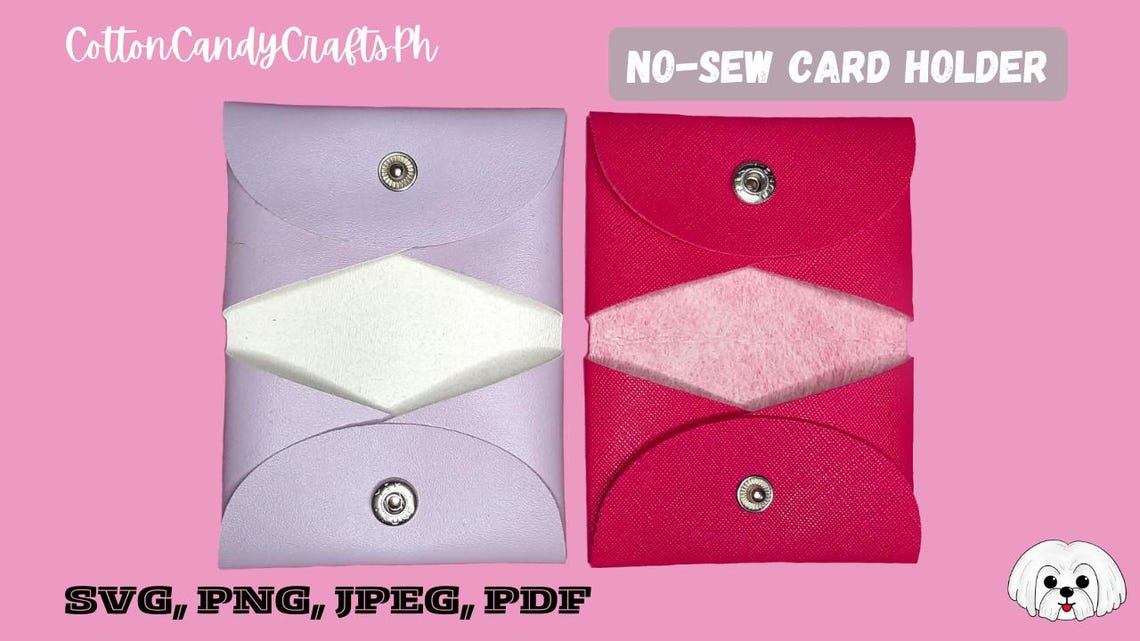 No-sew Card Holder | DIY Faux Leather Crafts | Cricut-made | Stitchless ...